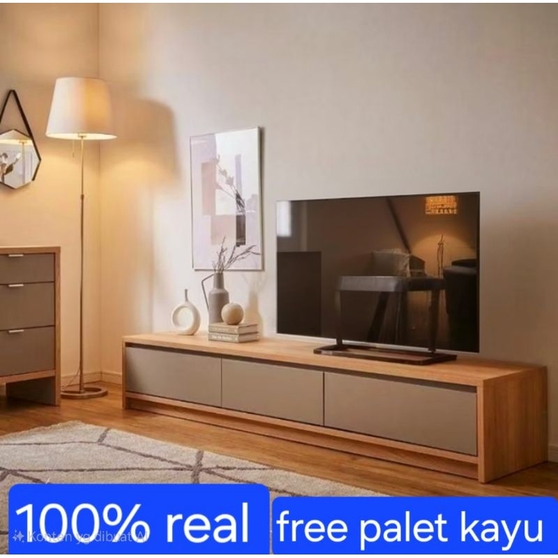 Jual Meja TV Kayu Playwood multiplek | Shopee Indonesia