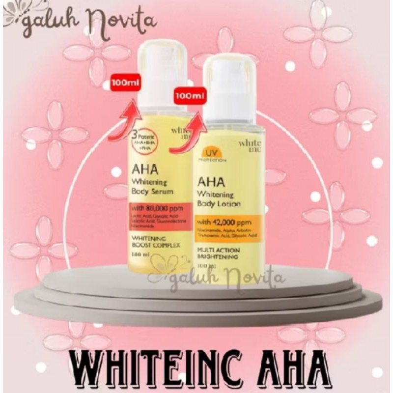 Jual WHITENING AHA BODY SERUM & BODY LOTION (100ml ) to Whitening ...