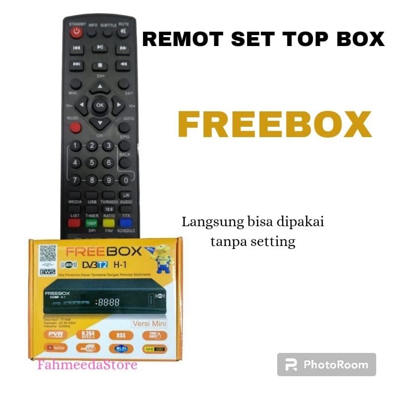 Jual REMOTE STB FREEBOX DVBT2 | Shopee Indonesia