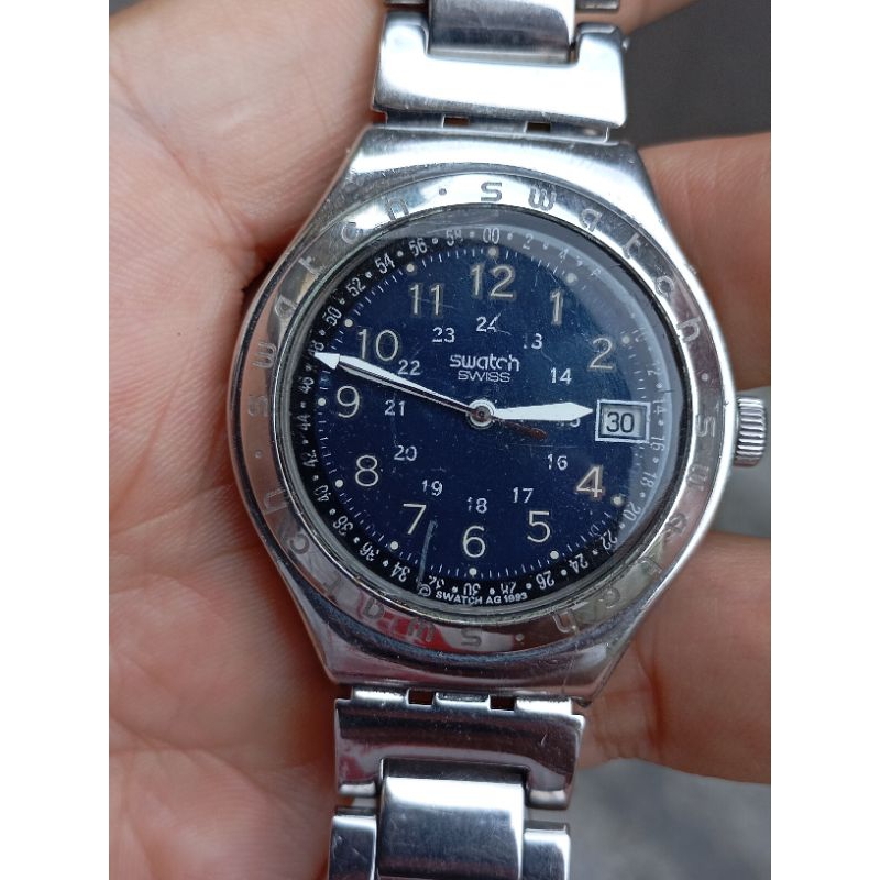 Jual jam tangan swatch automatic military second bekas original ...