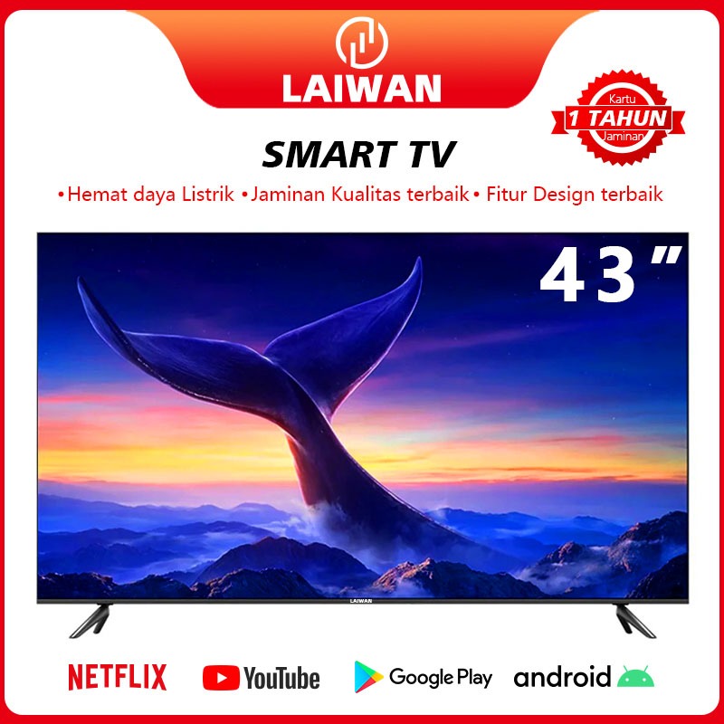 Jual 【LAIWAN】televisi smart tv 43 inch LED standing tv 32/43/40 inch Google TV | Shopee Indonesia