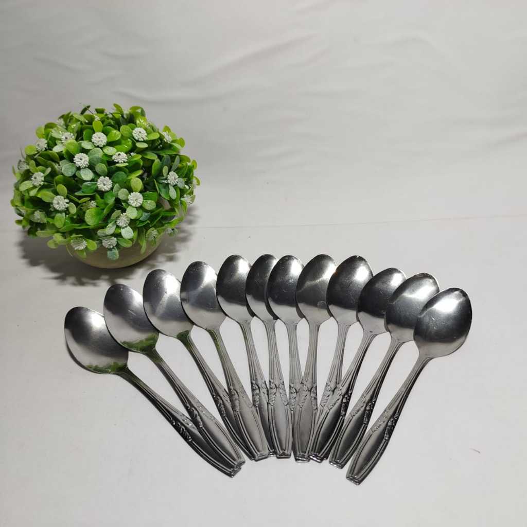 Jual [12 PCS] SENDOK MAKAN MURAH STAINLESS SENDOK LUSINAN SENDOK ISI 12 ...