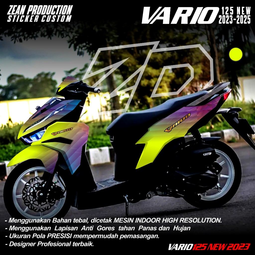 Jual (PROMO COD) TERBARU Decal Sticker Honda Vario 125 New 2022 2023 2024 Full body - Stiker ...
