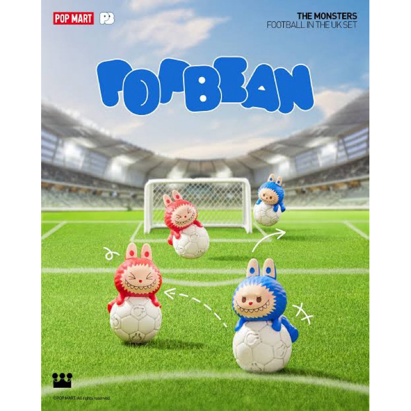 Jual (1 pc) UK Exclusive Labubu Pop Mart Pop Bean Football Series ...