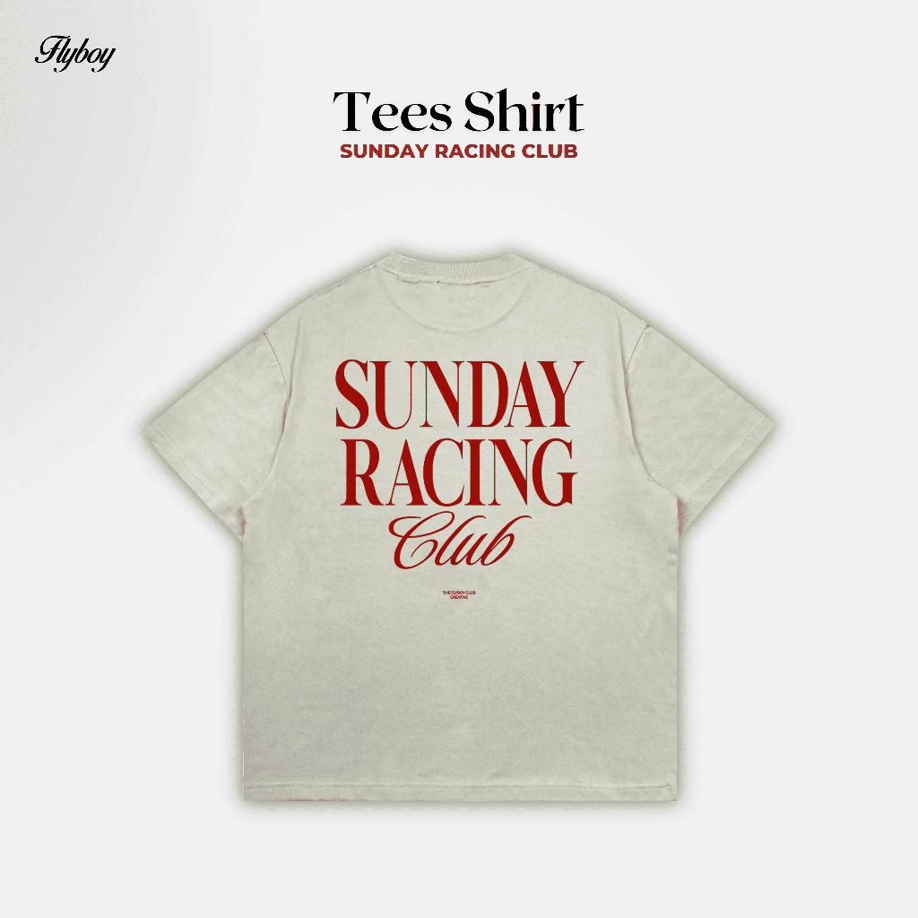 Jual TEES SHIRT SUNDAY RACING CLUB FROM FLYBOY CLUB COTTON COMBED 24S ...