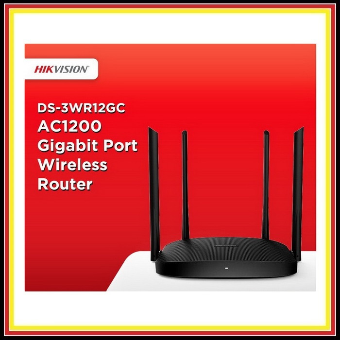 Jual Hikvision DS-3WR12GC AC1200 Gigabit Wireless Router 4 × 4 MU-MIMO ...