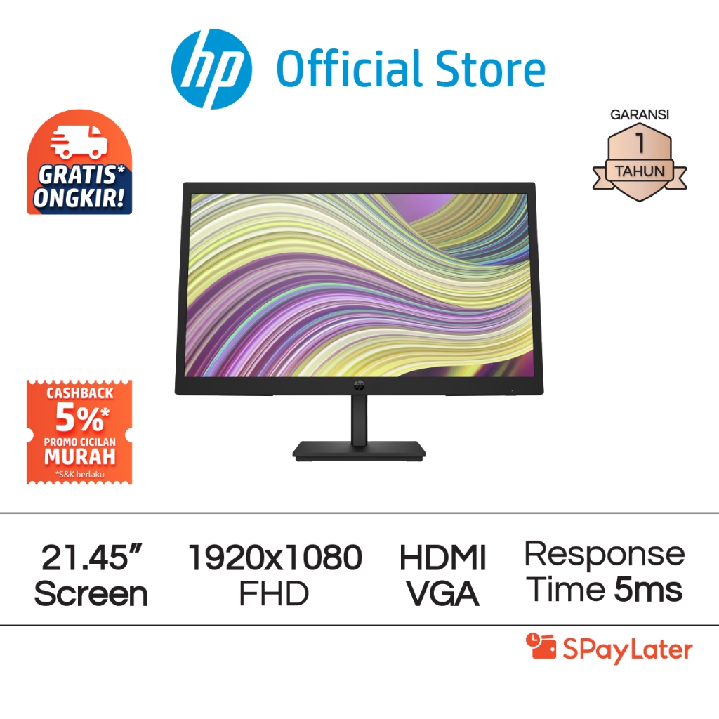 Jual Monitor HP P22v G5 FHD Komputer 21.45 & 23.8 Inch 1920 x 1080 VA ...
