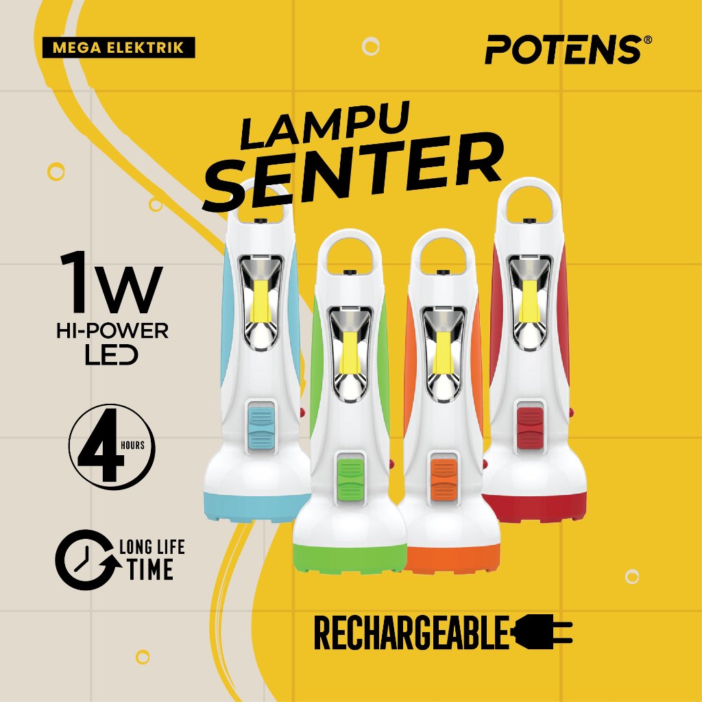 Jual Lampu Senter MURAH BERKUALITAS Potens Terang Ringan Indor Outdor ...