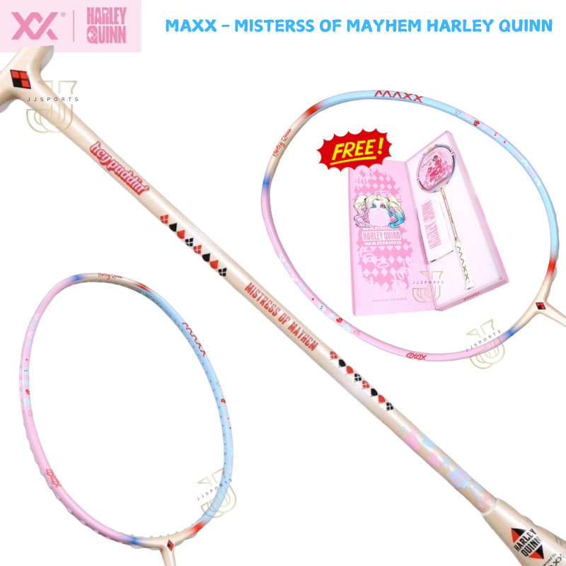 Jual MAXX RAKET BADMINTON BULUTANGKIS HARLEY QUINN OF MAYHEM JOKER ...