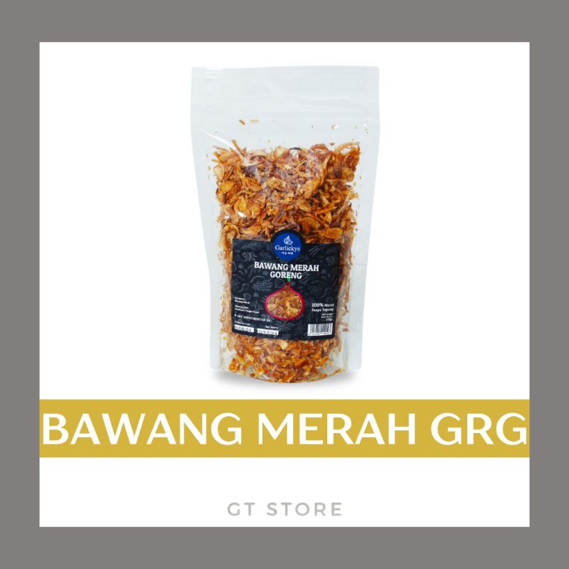 Jual Bawang Merah Goreng Renyah Asli Tanpa Tepung Garlickys | Shopee ...