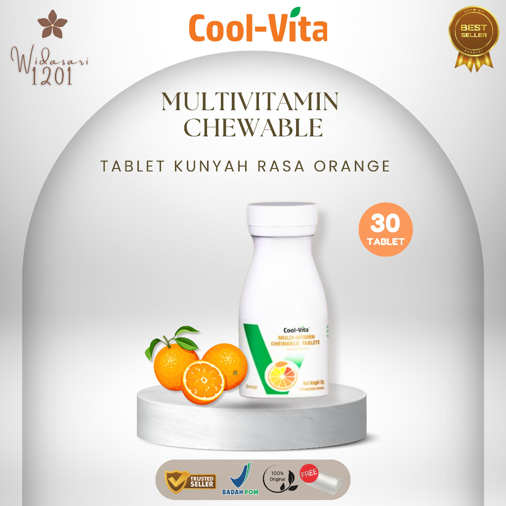 Jual Coolvita Multivitamin Chewable Orange - 30Tabs | Shopee Indonesia