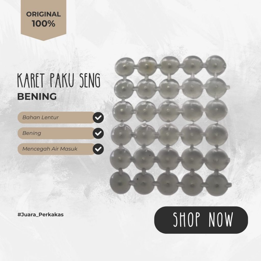 Jual Karet Paku Seng Asbes Karet Paku Payung Asbes Paku Bening | Shopee ...