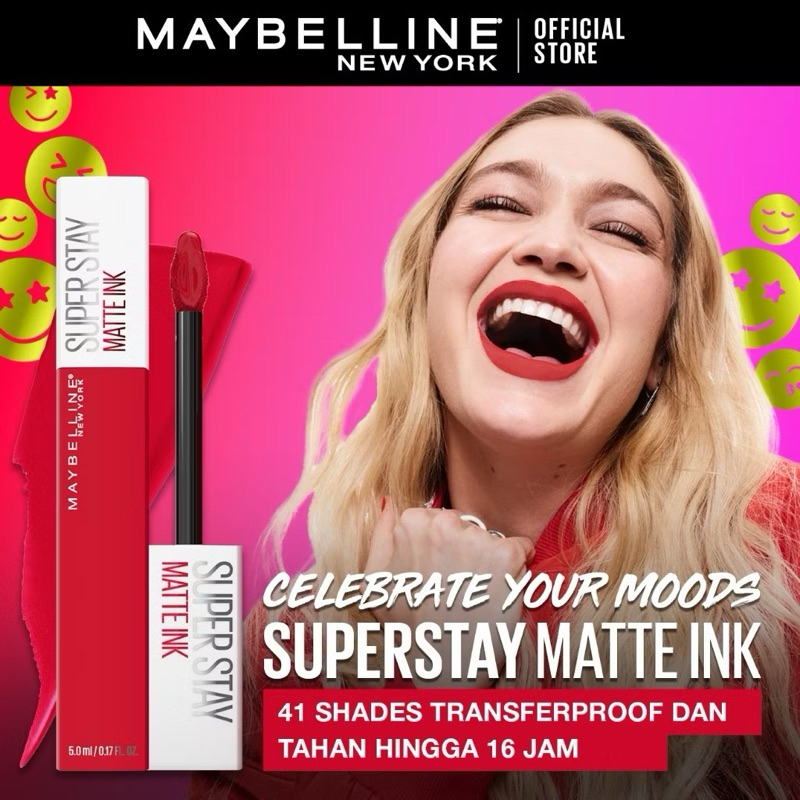 Jual Maybelline Superstay Matte Ink City Edition || Maybelline Lip Cream Transferproof & Tahan ...