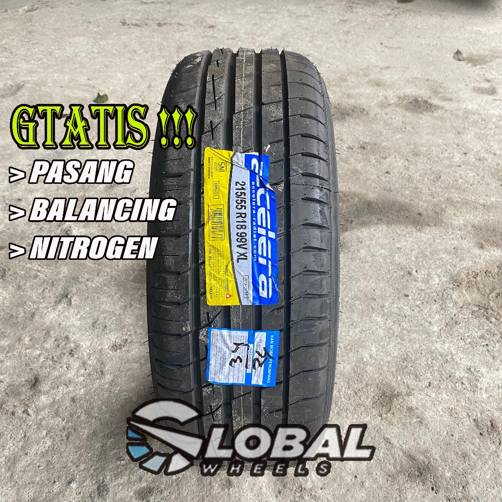 Jual Ban Mobil Radial Tubles Ring 18 Ukuran 215 55 R18 Accelera Iota ...