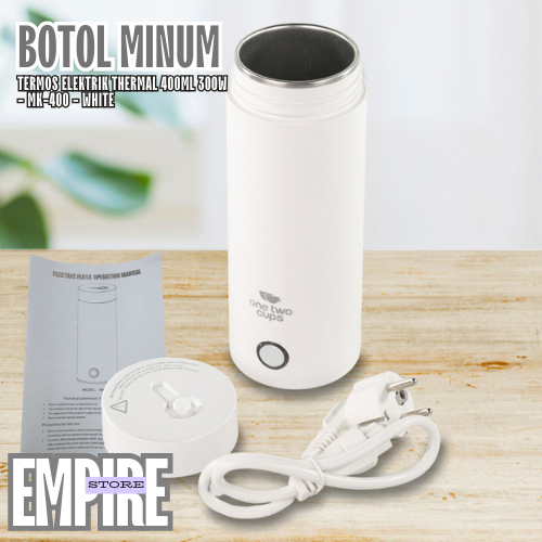 Jual Botol Minum Termos Elektrik Thermal 400ml 300W MK-400 White/Botol ...