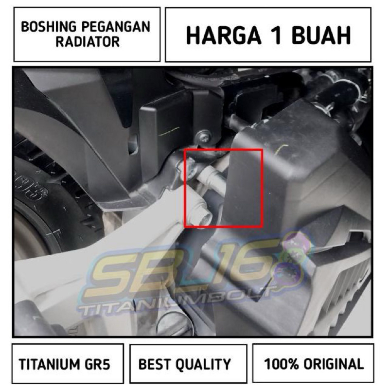 Jual BOSHING PEGANGAN RADIATOR METIC HONDA TITANIUM GR5 | Shopee Indonesia