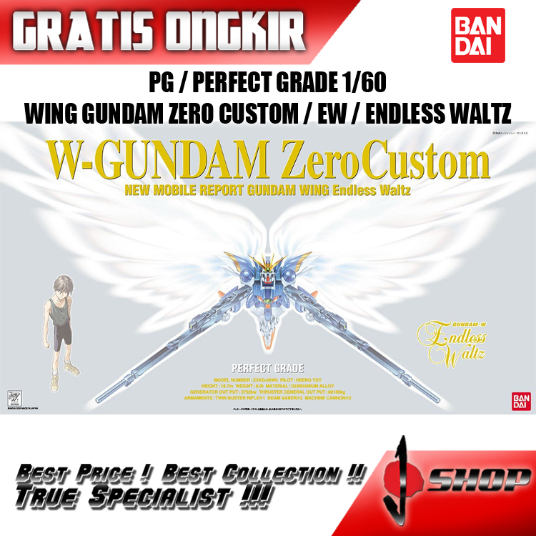 Jual PG / PERFECT GRADE 1/60 XXXG-00W0 WING GUNDAM ZERO CUSTOM / ENDLESS WALTZ / EW | Shopee ...