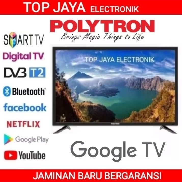 Jual LED TV POLYTRON 32 INCH SMART GOOGLE TV BARU BERGARANSI RESMI ...