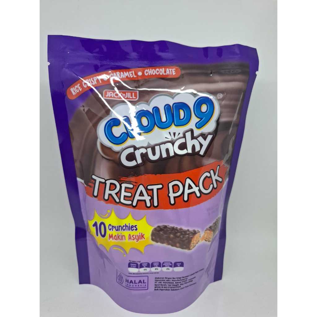 Jual Jack & Jill Chocolate Bar Cloud 9 Crunchy Isi 10 pcs | Shopee ...