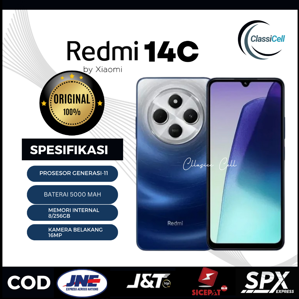 Jual HP REDMI 14C RAM 8/256 NEW FULLSET GARANSI 1 TAHUN SMARTPHONE ...