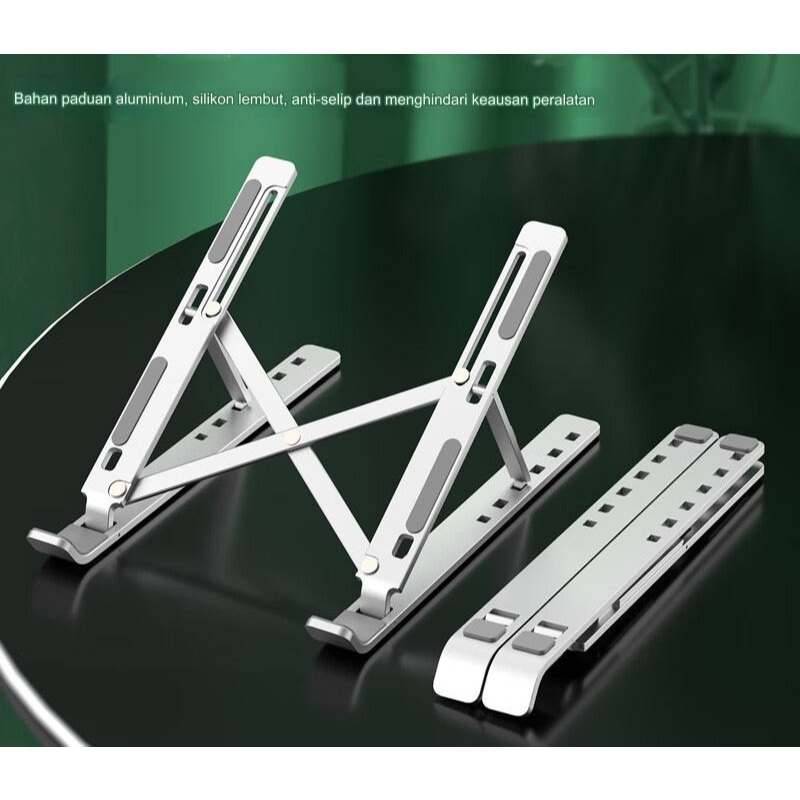Jual Stand Laptop Full Besi Aluminium Notebook Macbook Tablet Ipad ...