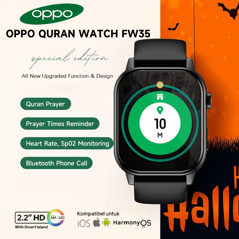 Jual 100％ Original OPPO Muslim Quran Smartwatch FW35 With 2.0" HD ...