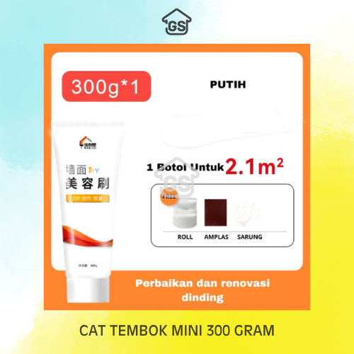 Jual Cat Tembok Mini Paint Roller Dinding Warna Putih Praktis Perbaikan ...