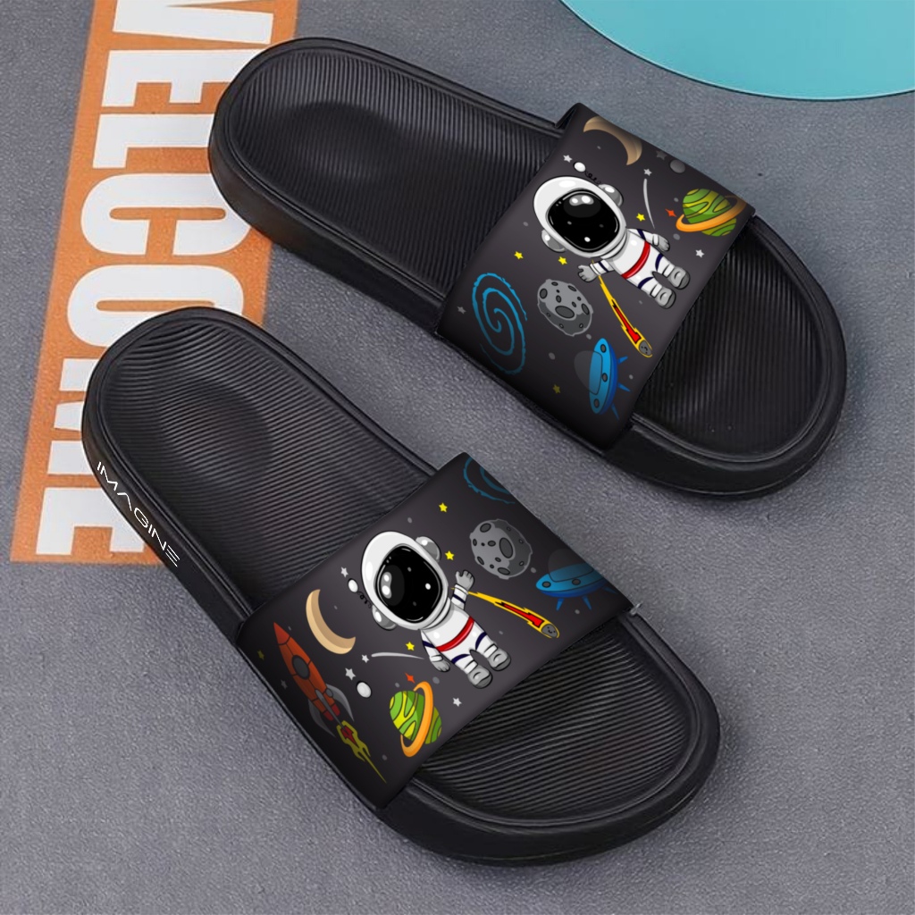 Jual sandal slop sandal slip on motif garis keren premium croosx ...