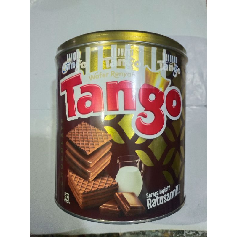 Jual Wafer Tango Chocolate Kaleng 240g | Shopee Indonesia