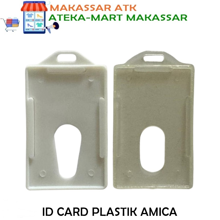 Jual [1 PCS] ID CARD PLASTIK PUTIH SUSU - PUTIH TRANSPARANT TANDA ...