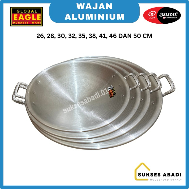 Jual WAJAN PENGGORENGAN 26 28 30 32 35 38 41 46 50CM GLOBAL EAGLE ...