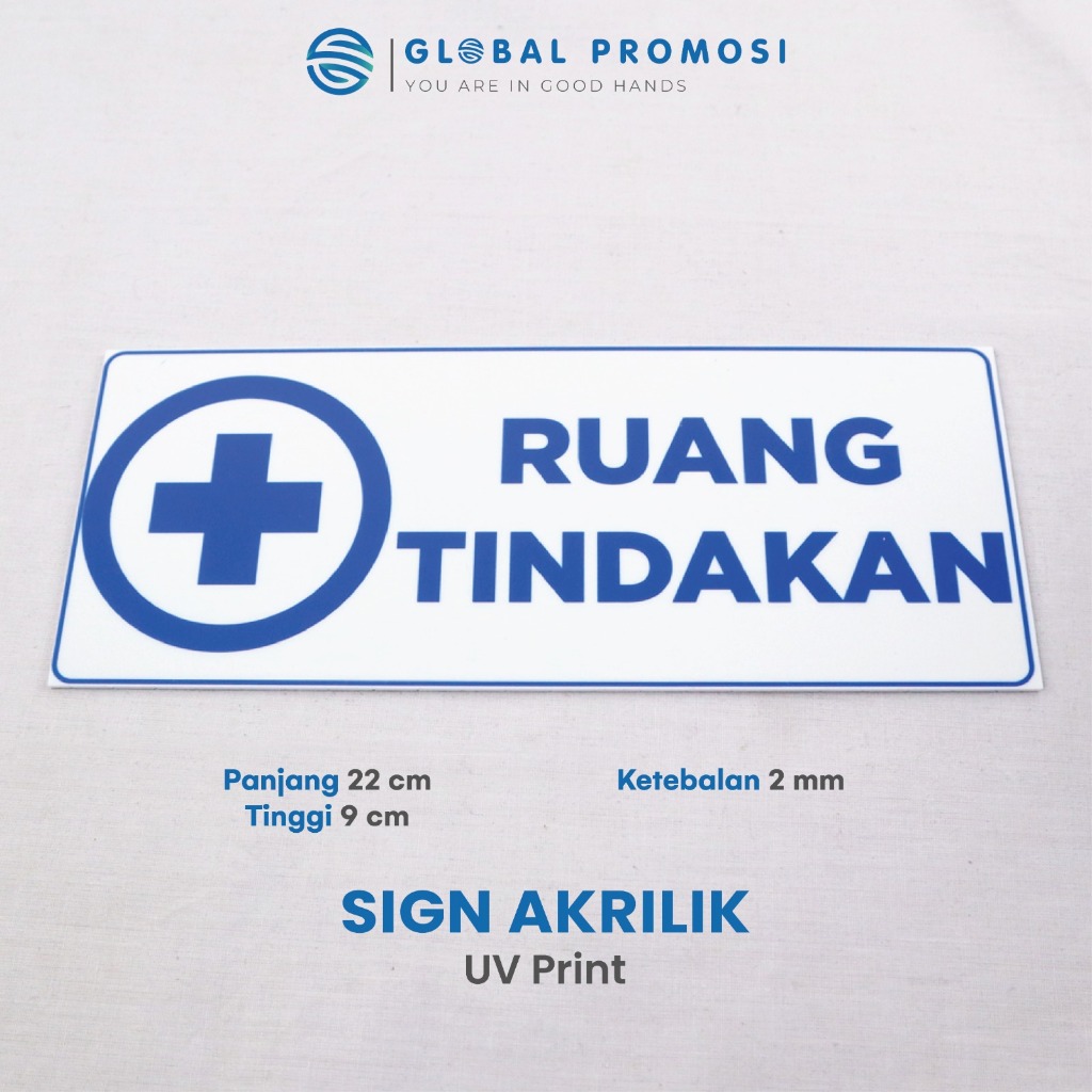 Jual READY STOCK Akrilik Sign Ruang Tindakan Signage Board Cetak Uv ...