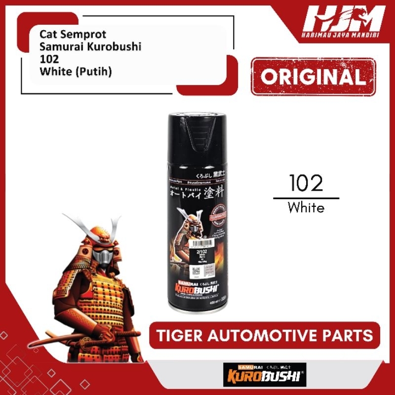 Jual Cat Semprot Samurai Kurobushi Paint 102 White Putih Original | Shopee Indonesia
