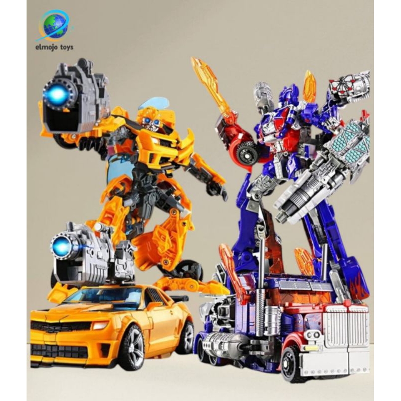 Jual Mainan Anak Robot Transformer Autobots Optimus Prime dan Bumblebee | Shopee Indonesia