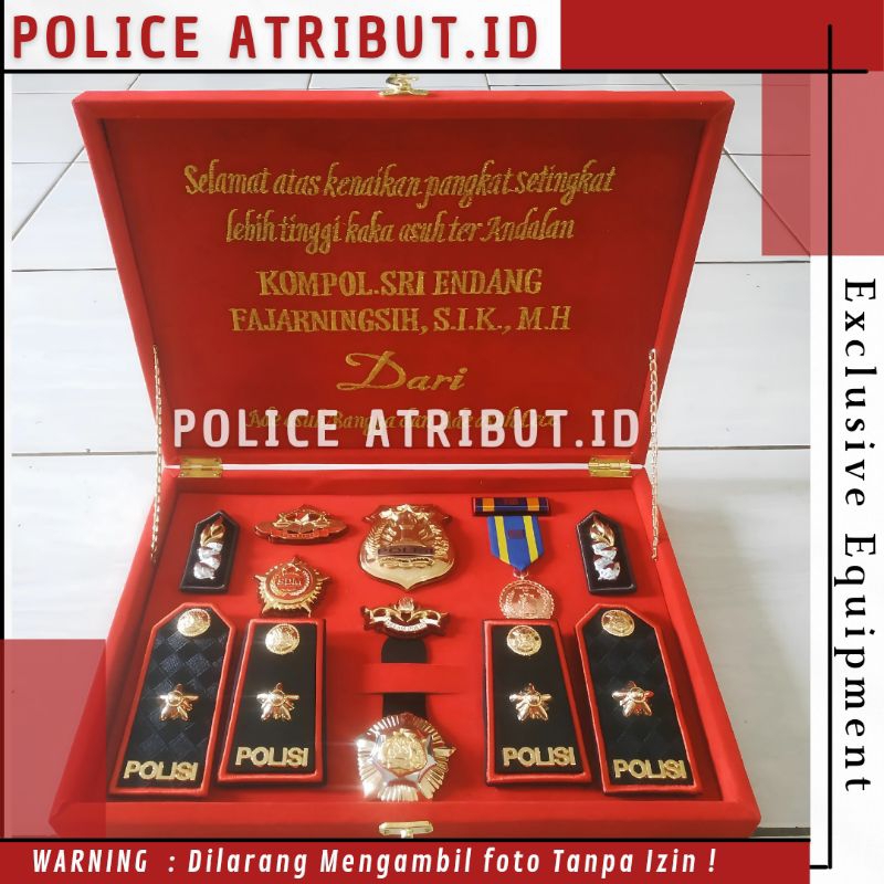 Jual Pangkat Kompol Perwira Polisi Exclusive Terbaru Set Box reques ...