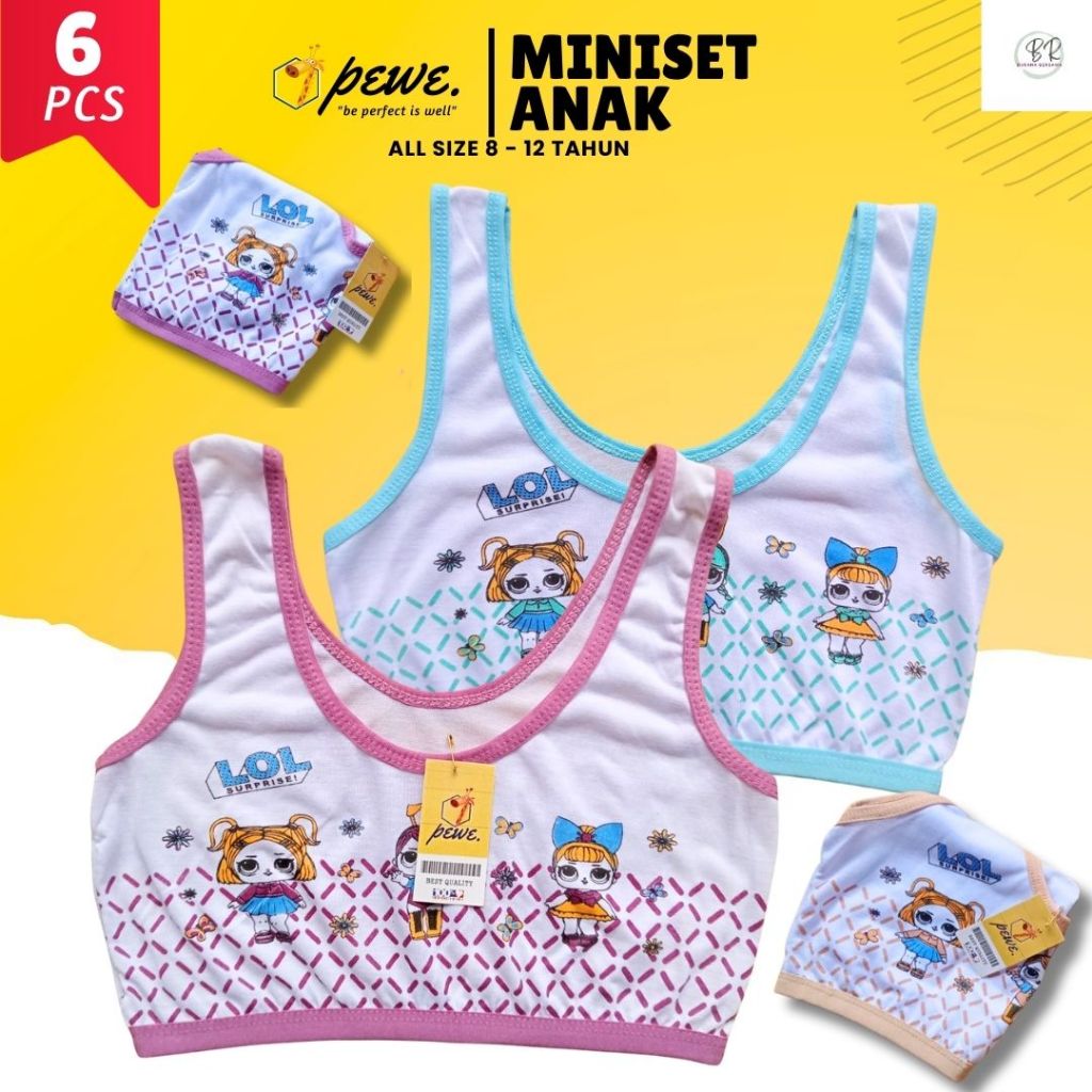 Jual 6 PCS MINISET ANAK PEREMPUAN SD / MINISET KARAKTER / MINISET ...