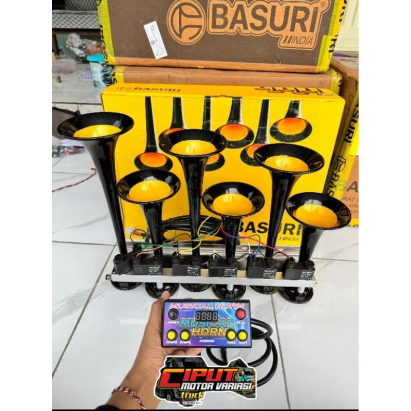 Jual KLAKSON BASURI ORI V5 TERBARU, 6 CORONG BASURI V5+KABEL TERBARU ...