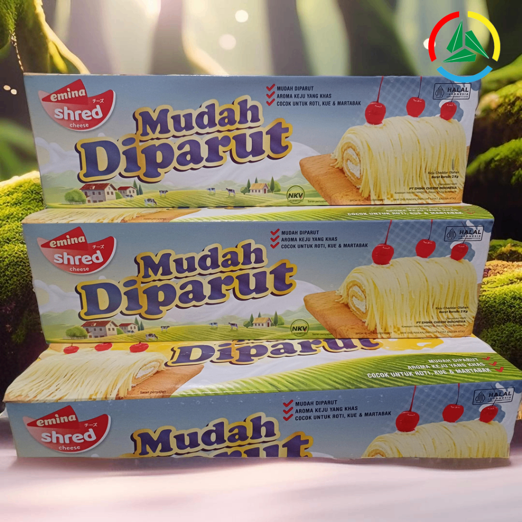 Jual Keju Emina Shred 2kg | Keju Cheddar Emina Shred 2 kg | Shopee ...