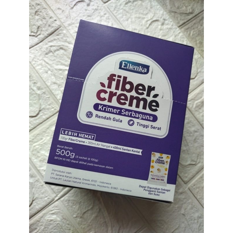 Jual Krimer Serbaguna Fibercreme 100 gr Pengganti Santan dan Susu kemasan Box isi 5pcs | Shopee ...