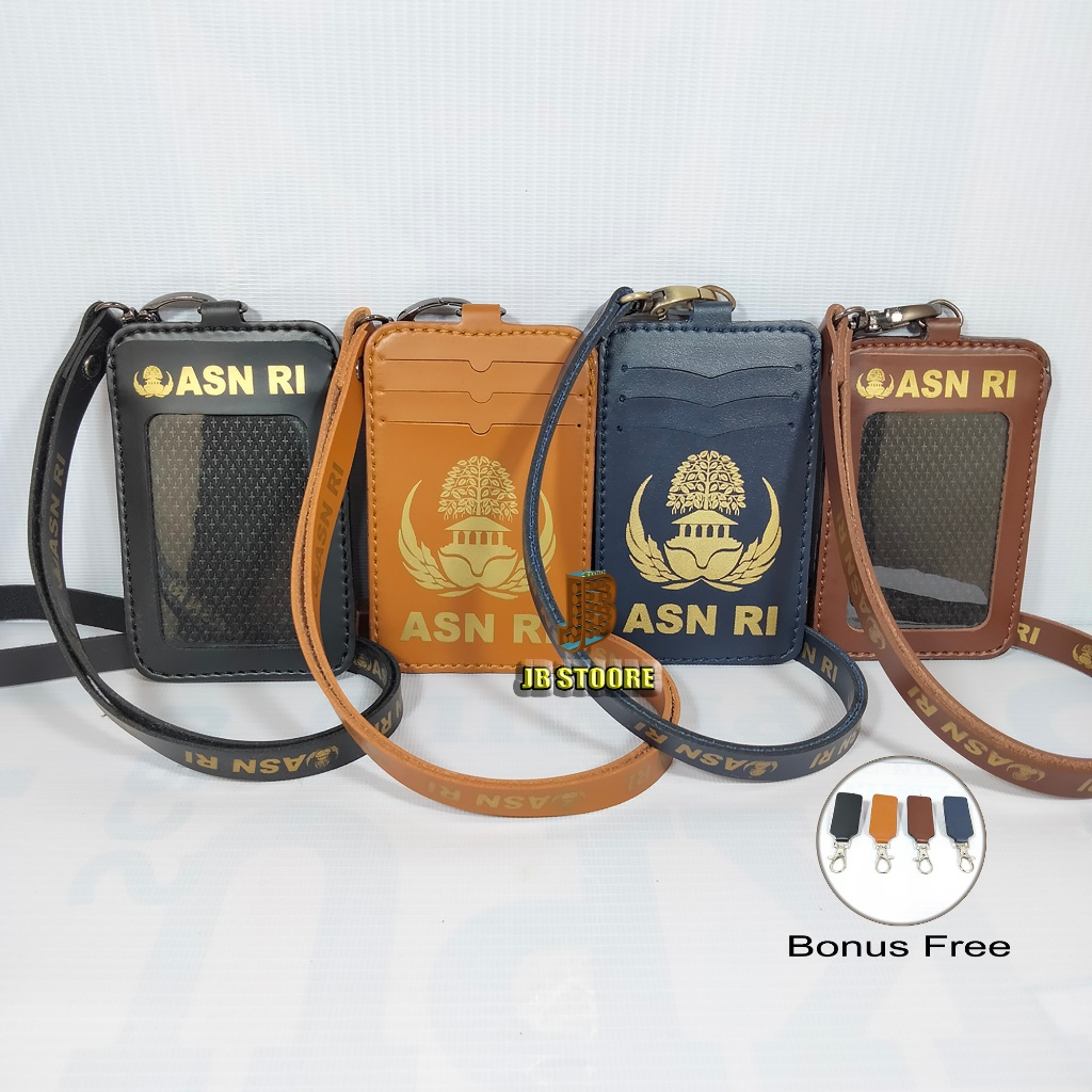 Jual Tempat Id Card ASN KORPRI Kulit / Id Card Holder Asn Pns Gantung ...