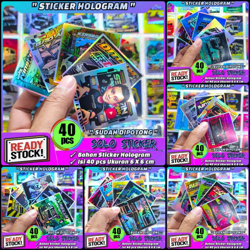 Jual Stiker Bus Hologram Stiker Mobil basuri TCI Model Kotak Sticker ...