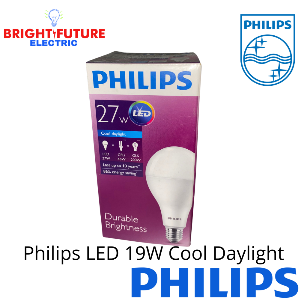 Jual Lampu Philips LED 27W (Watt) Cool daylight (putih) E27 | Shopee ...