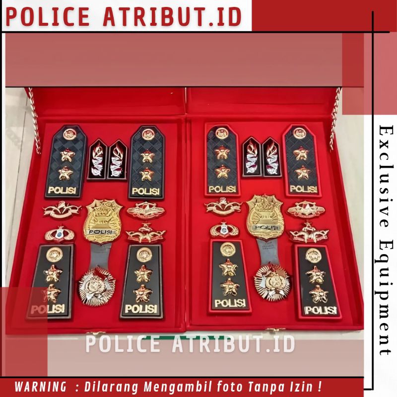 Jual Pangkat AKBP Polisi Exclusive Premium Quality PDH PDU Box satu set ...