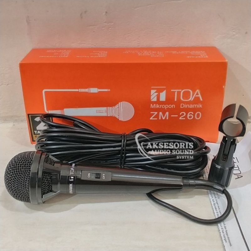 Jual Mic TOA ZM 260 Kabel 7.5 Meter Original Produk Kualitas bagus | Shopee Indonesia