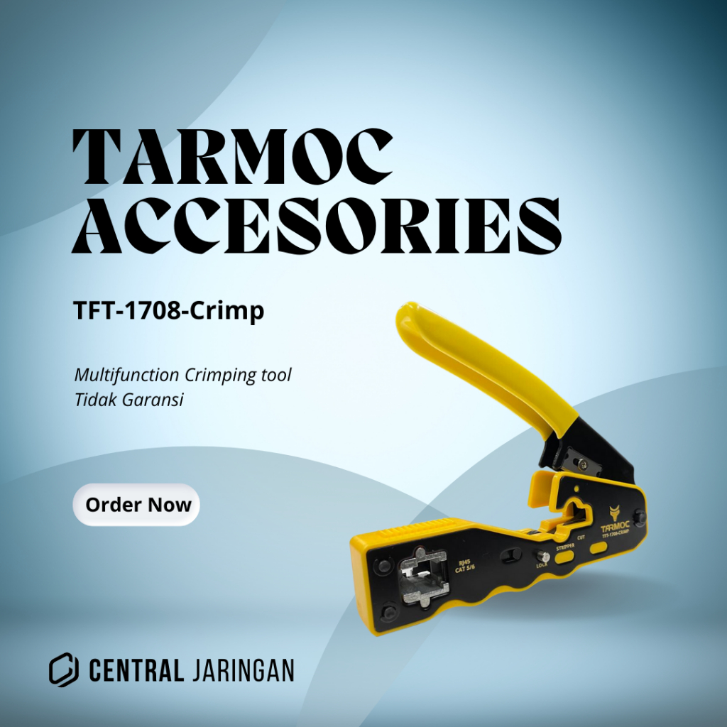 Jual Tarmoc TFT-1708-CRIMP | EZ Connector RJ45 Crimping Tool Tang ...
