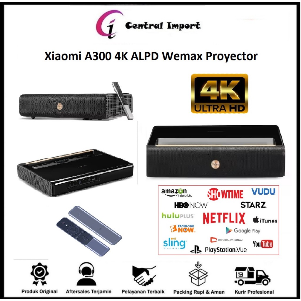 Jual Xiaomi WEMAX Laser Projector A300 L206ACF Ultra Short Throw 4K ...