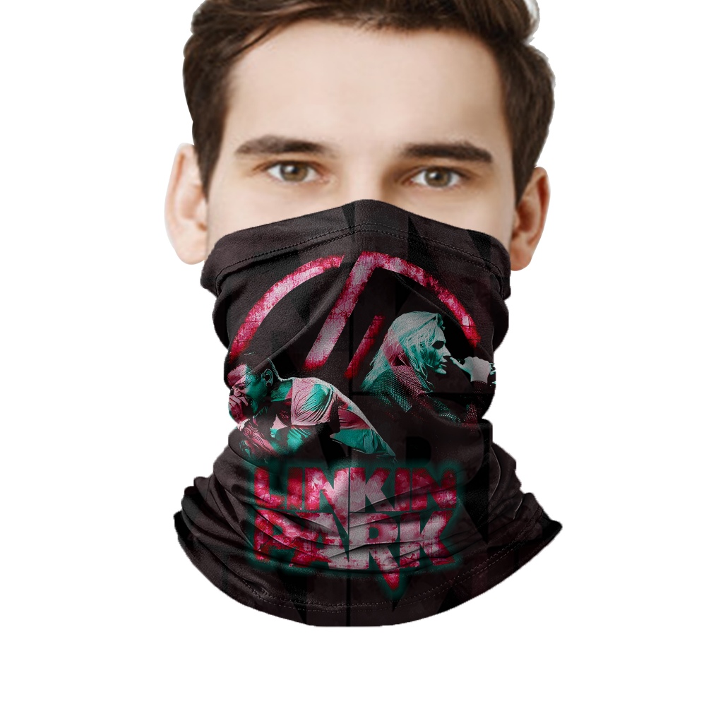 Jual Masker Buff Bandana Band Linkin Park Multifungsi Full Printing ...