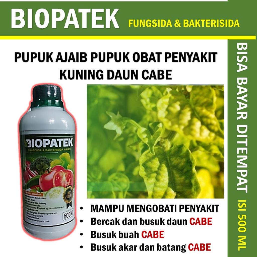 Jual biopatek 500ml Fungisida & Bakterisida Hayati Pupuk Bule Cabe Obat ...