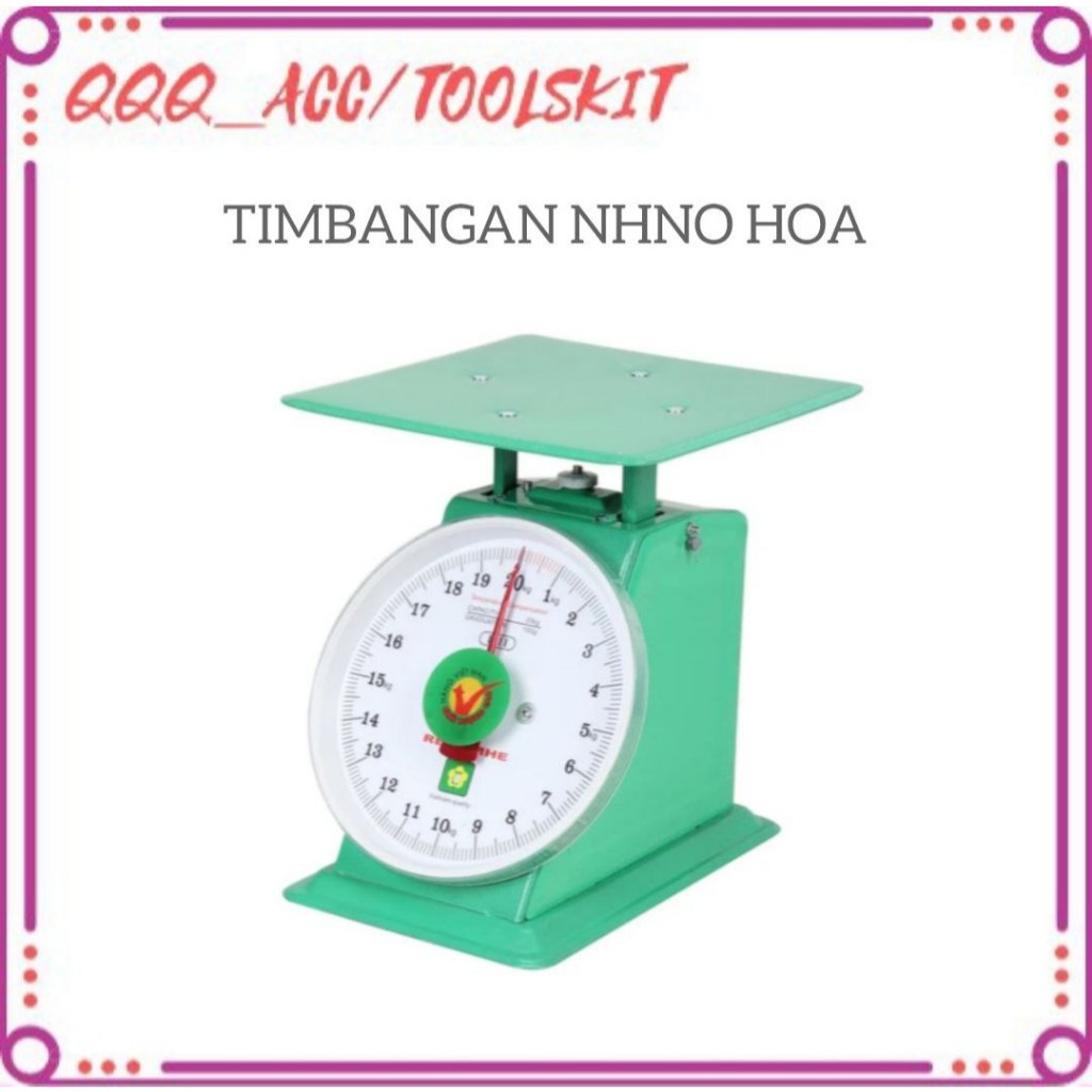 Jual Timbangan Crown NHNO HOA Vietnam Besi Stainless Jarum Analog Papan Timbangan Besi Tebal ...