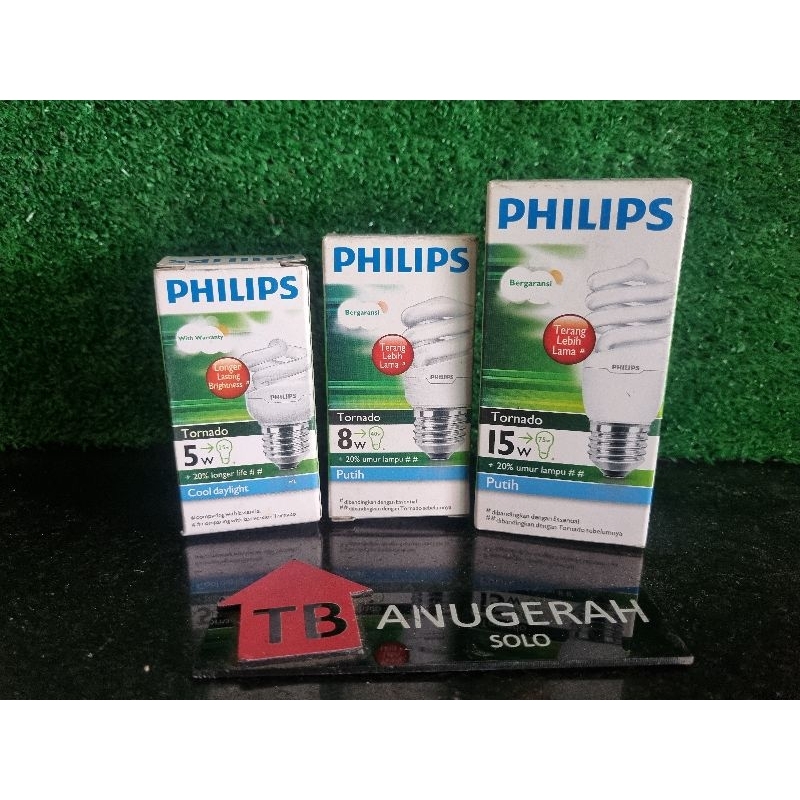 Jual LAMPU PHILIPS TORNADO 5W, 8W, 15W | Shopee Indonesia